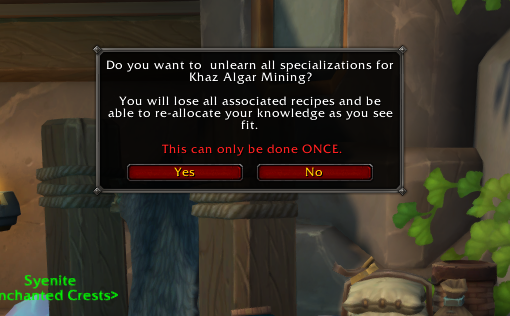 How to Reset Profession Specializations in World of Warcraft: The War ...